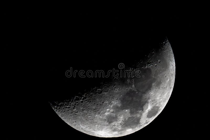 The moon, March 14, 2019 stock image. Image of lunar - 205624271