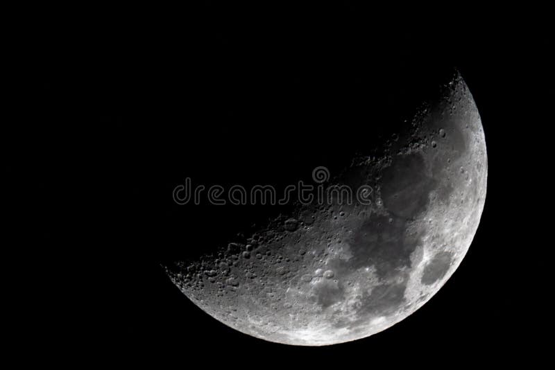 The moon, March 14, 2019 stock image. Image of impact - 205624307