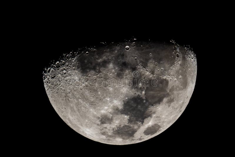 The moon, March 16, 2019 stock photo. Image of moon - 205624358