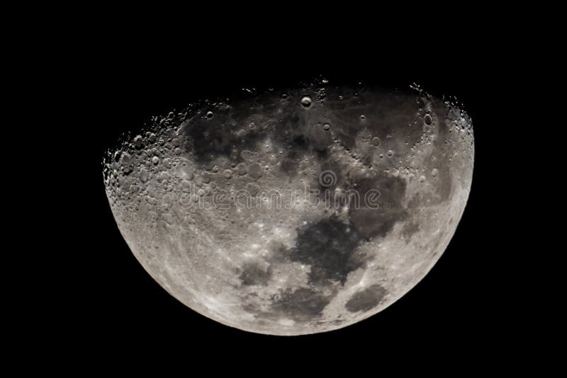 The moon March 16 2019 stock image. Image of closeup - 205624365