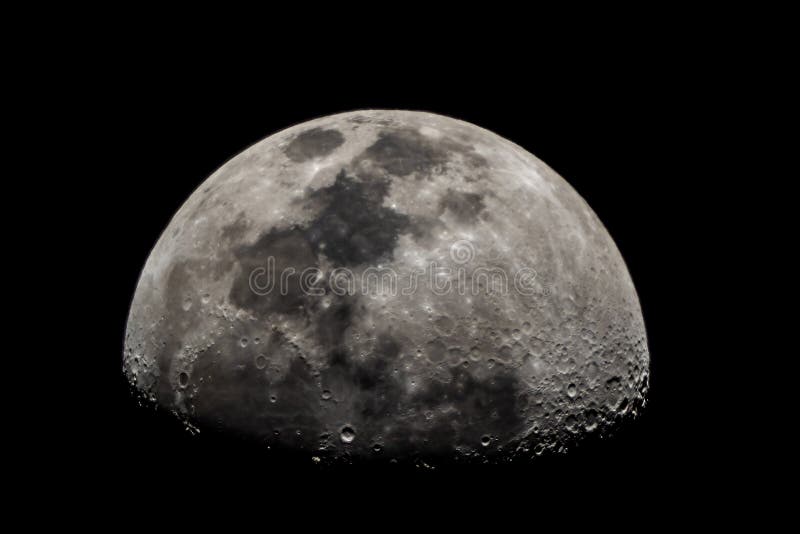 The moon, March 16, 2019 stock photo. Image of astronomical - 205624432