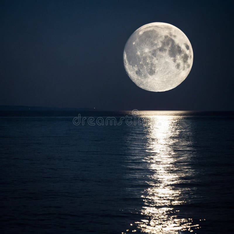 The moon stock illustration. Illustration of water, astronomy - 366910132