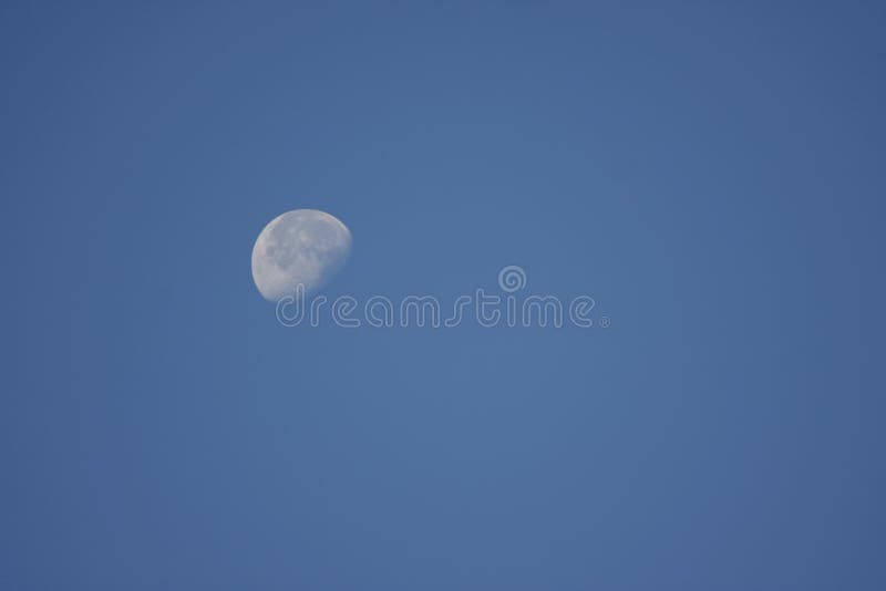Moon in morning stock photo. Image of moon, blue, natural - 33828184
