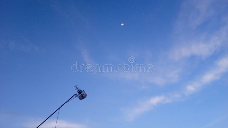 Moon at the Morning, Something Different Stock Photo - Image of comet ...