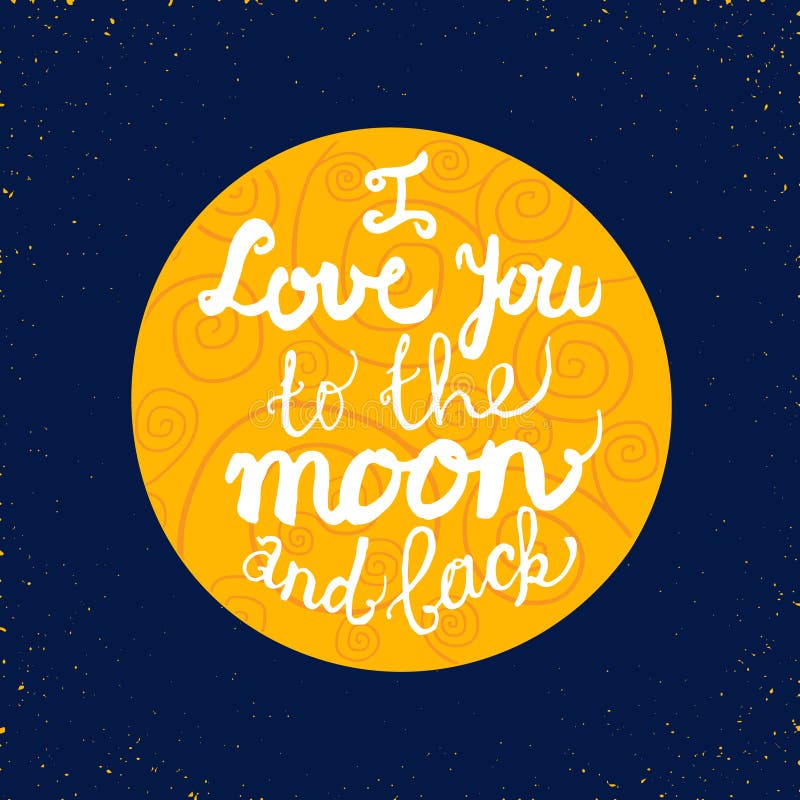 Moon motivation lettering stock vector. Illustration of graphic - 72527498