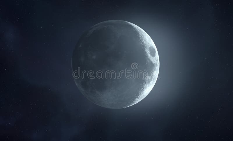 Moon during night stock illustration. Illustration of stars - 20022484