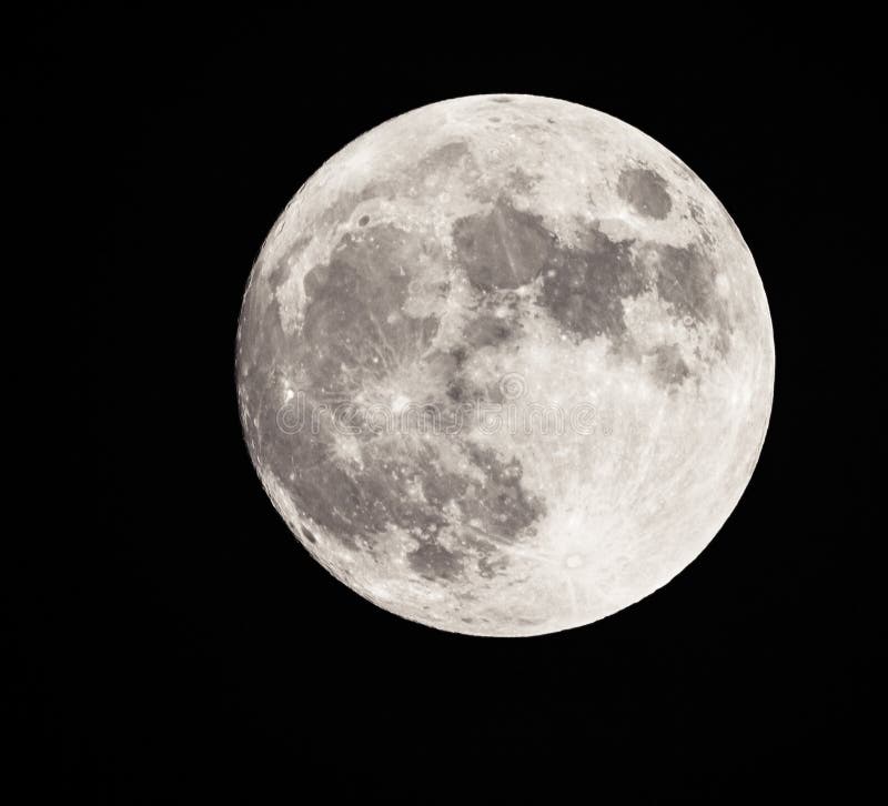 The Moon at night stock image. Image of gravitation - 107552375