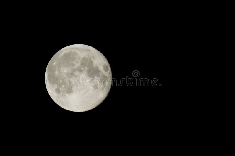 Moon at Night Over the Black Sky Stock Image - Image of blue, black ...