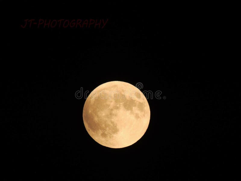 Moon stock photo. Image of night, moon, orange, shot - 64136318