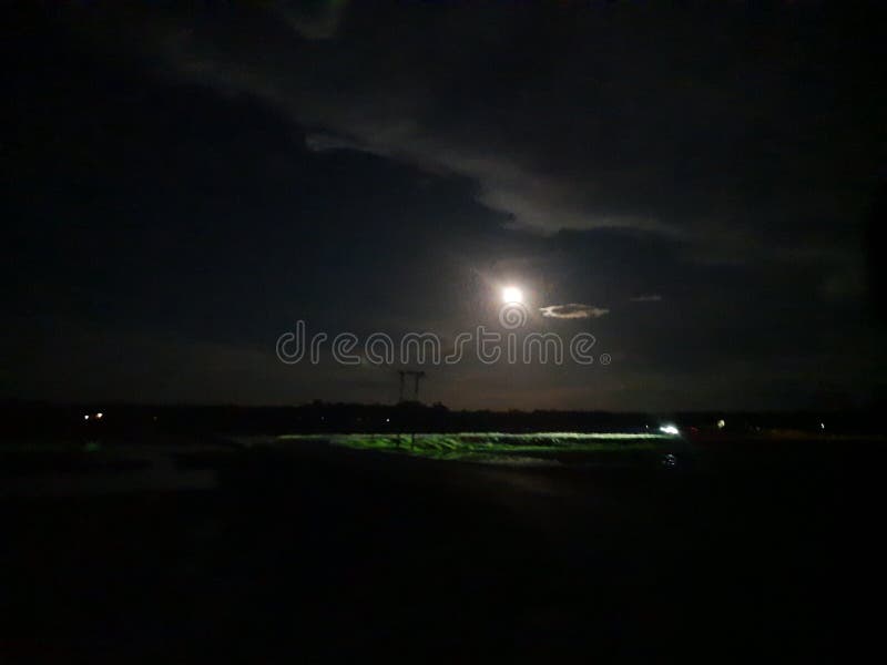 Moon in night smile stock photo. Image of night, moon - 255344276