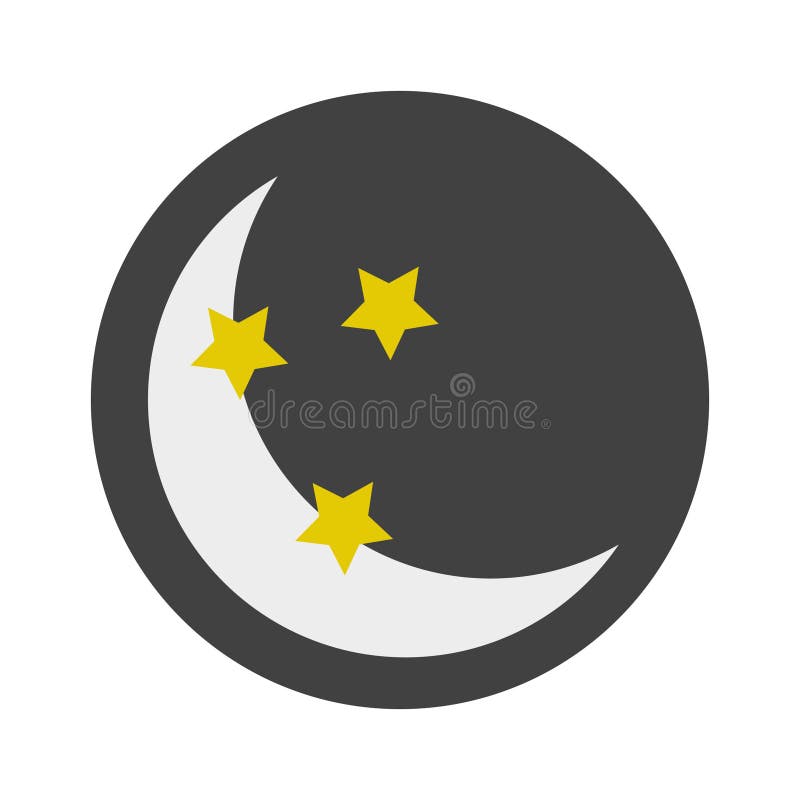 Moon, Night, Stars, Shine Fully Editable Vector Icon Stock Vector ...