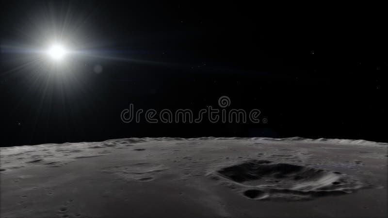 Moon in Outer Space, Surface. High Quality, Resolution, 4k. this Image ...