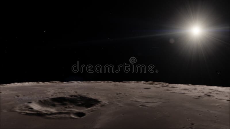 Moon in Outer Space, Surface. High Quality, Resolution, 4k. this Image ...