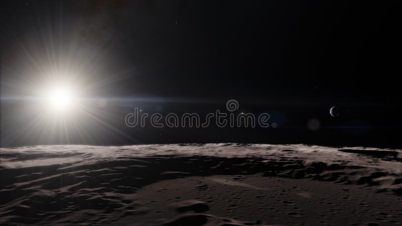 Moon in Outer Space, Surface. High Quality, Resolution, 4k. this Image ...
