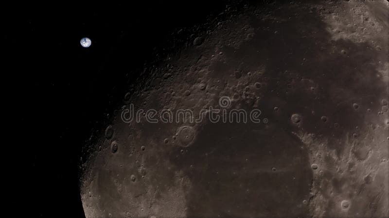 Moon in Outer Space, Surface. High Quality, Resolution, 4k Stock Image ...