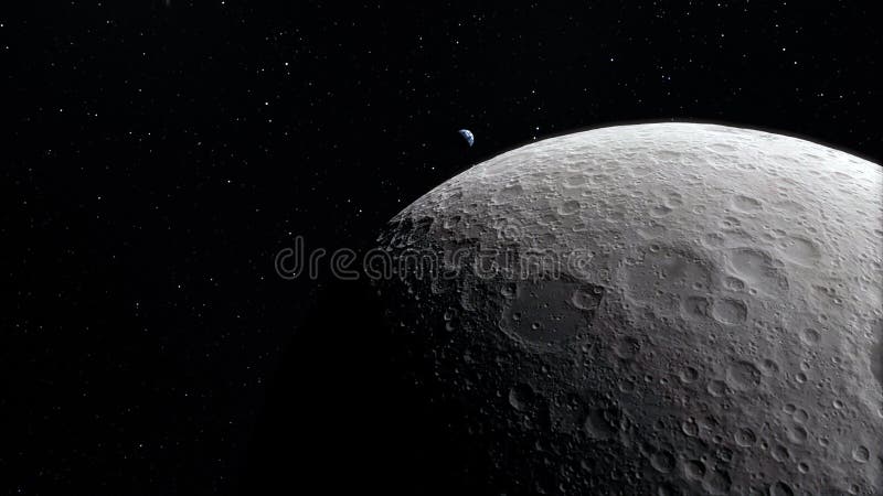 Moon in Outer Space, Surface.this Image Elements Furnished by Nasa ...