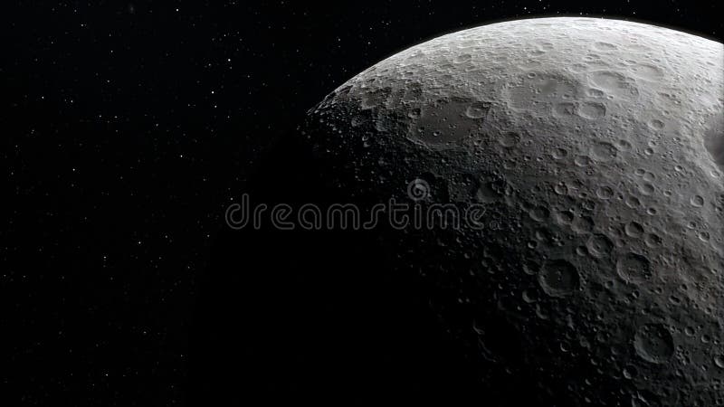 Moon in Outer Space, Surface.this Image Elements Furnished by Nasa ...