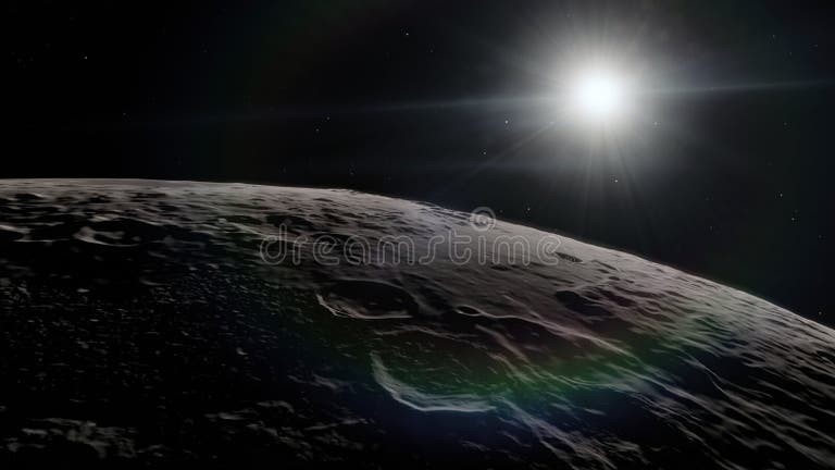 Moon in Outer Space, Surface.this Image Elements Furnished by Nasa ...
