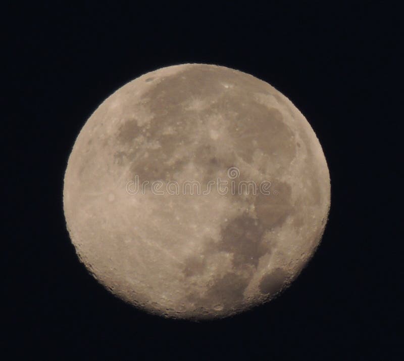 Moon over the ocean stock image. Image of nighttime, craters - 42694803