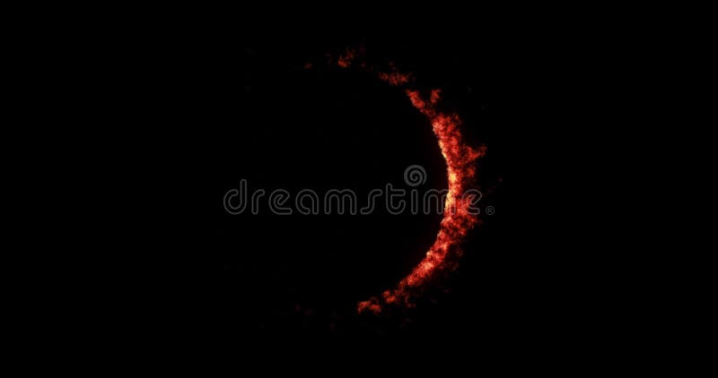 Moon Passing Front the Sun in a Total Solar Eclipse Stock Footage ...