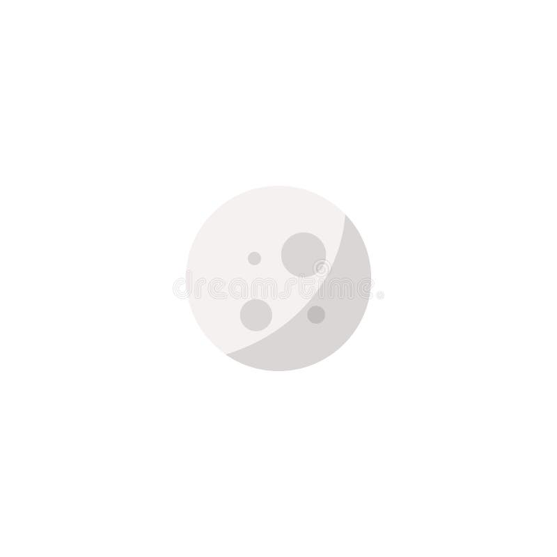 Moon Phase. Waning Gibbous. Icon. Weather Glyph Vector Illustration ...