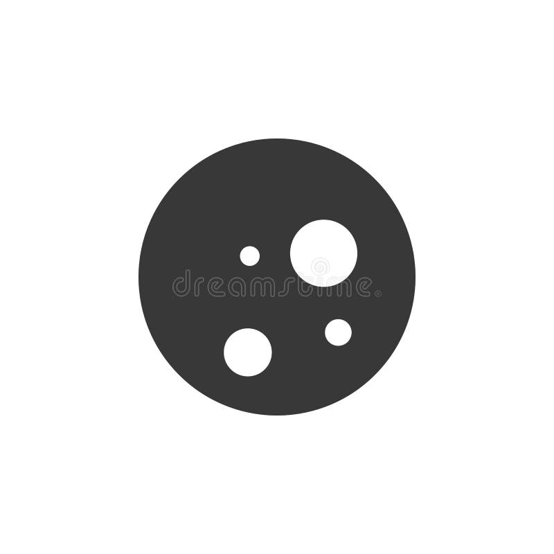 Moon Phase. Full Moon. Icon. Weather Glyph Vector Illustration Stock ...