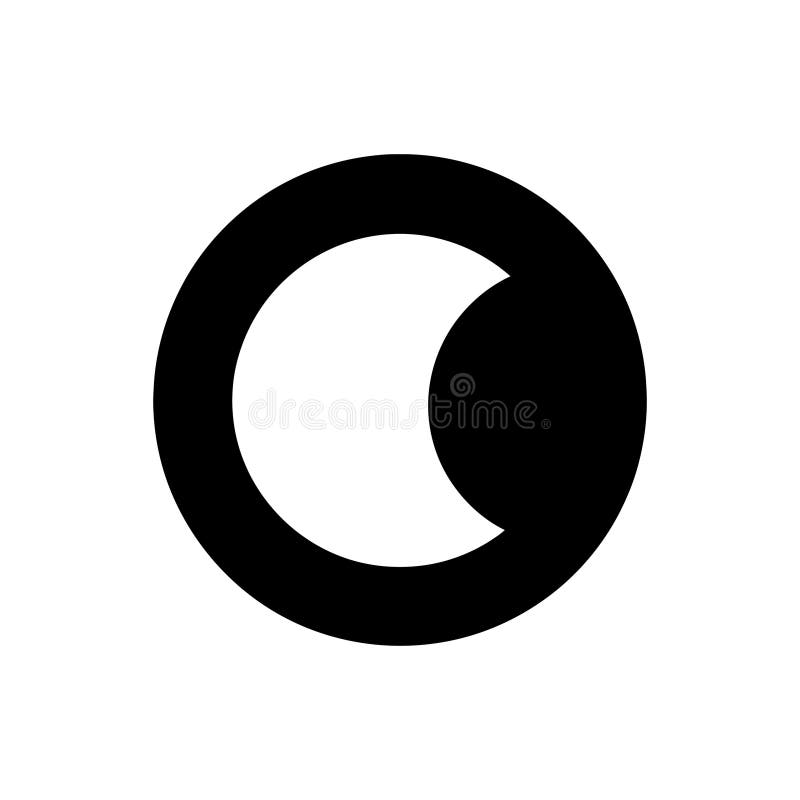 Moon phase icon stock vector. Illustration of symbol - 298398584