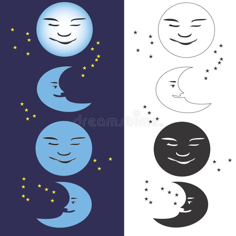 Puppy on the Moon stock vector. Illustration of moon - 22057326