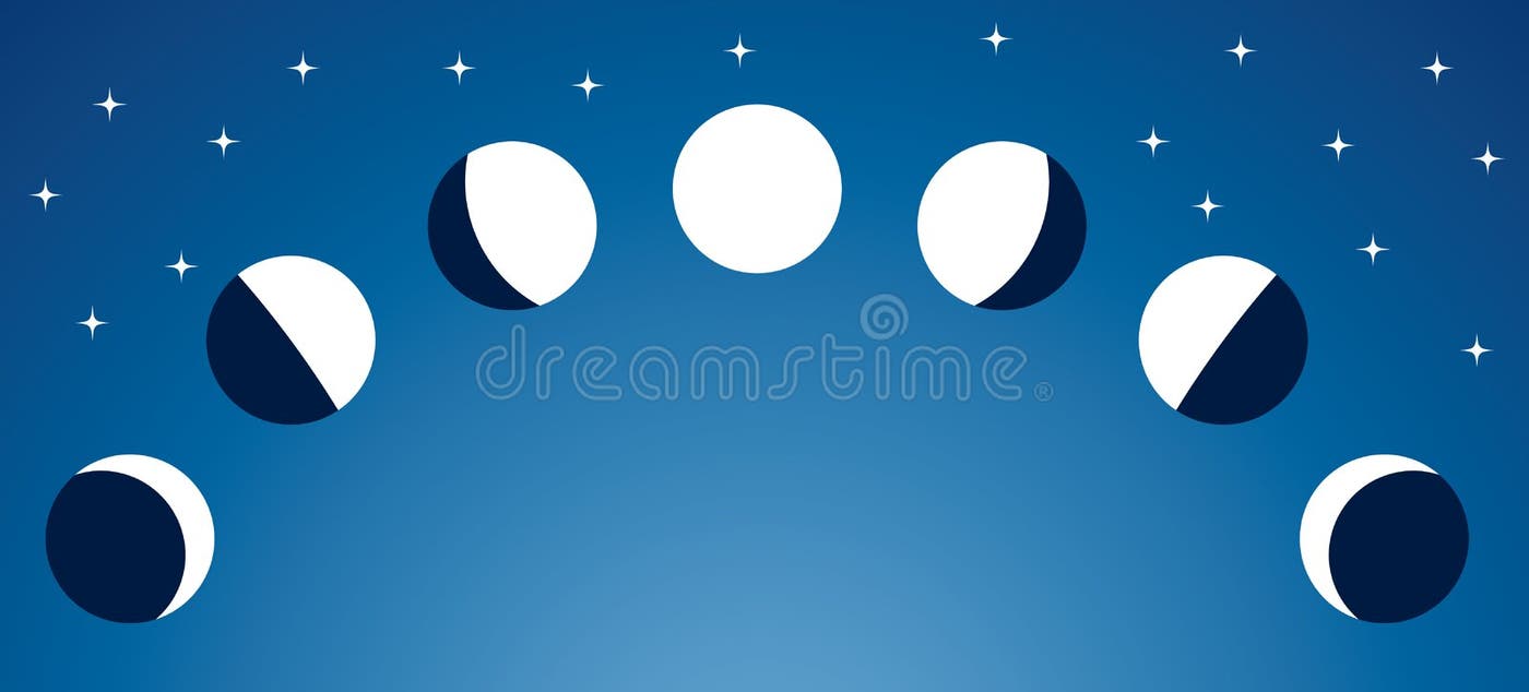 First Quarter Moon Stock Illustrations – 264 First Quarter Moon Stock ...