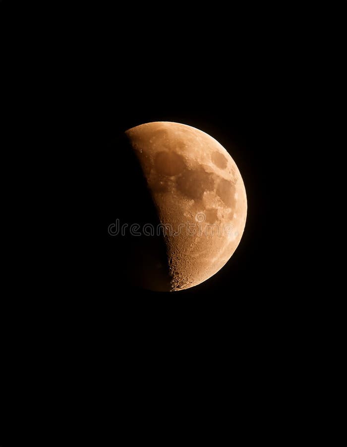 Moon Phases during the Lunar Eclipse Stock Illustration - Illustration ...