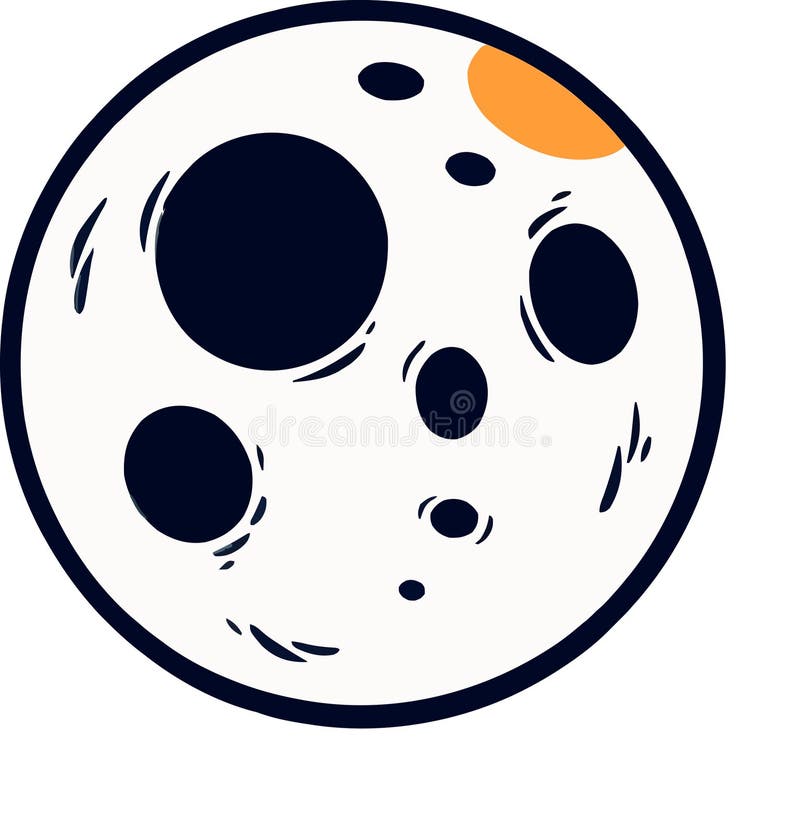 Moon Phases in Outer Space stock vector. Illustration of satellite ...