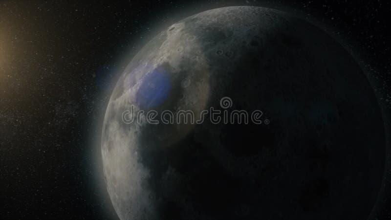Moon Phases Realistic Fit Height Loop. Animation Moon Phases with Light ...