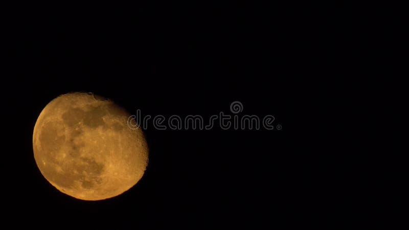 Moon Phases Realistic Fit Height Loop with Stars Moon Transit Stock ...