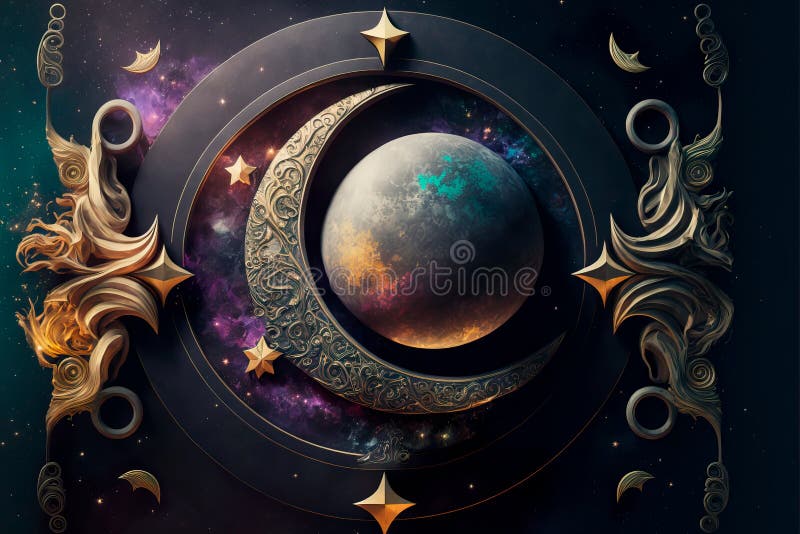 Moon Phases , Space with Planets, Comets, Constellations and Stars ...