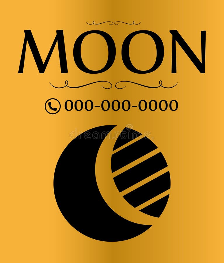 Moon Poster Concept Design stock vector. Illustration of astronomy ...