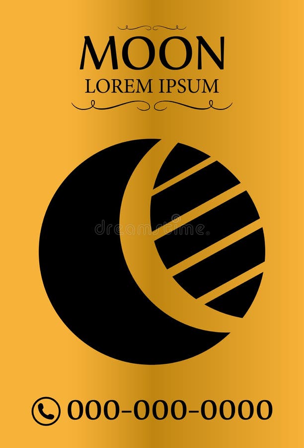 Moon Poster Concept Design stock vector. Illustration of brochure ...
