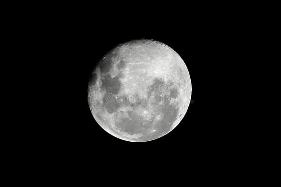 Moon stock photo. Image of fullmoon, circle, midnight - 264722234