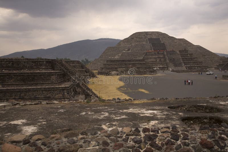 Moon Pyramid Teotihuacan Mexico Stock Photo - Image of built, heritage ...