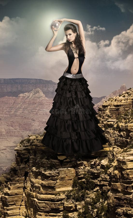 Moon Queen stock photo. Image of canyon, enigmatic, necklace - 15683696