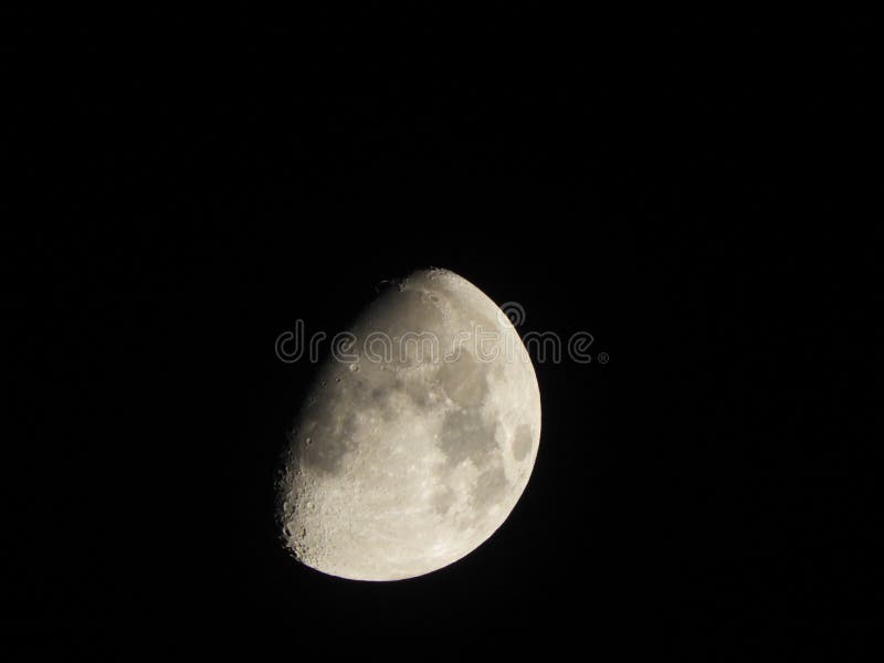 Real Moon Clouds Deep Blue Sky Stock Image - Image of clouds, moon ...