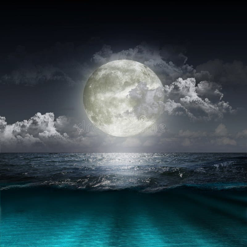 Moon reflecting in a lake stock image. Image of beach - 28994571