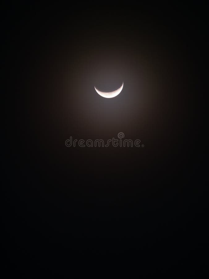 Moon Reflects Light Like a Wide Smile Stock Image - Image of bright ...
