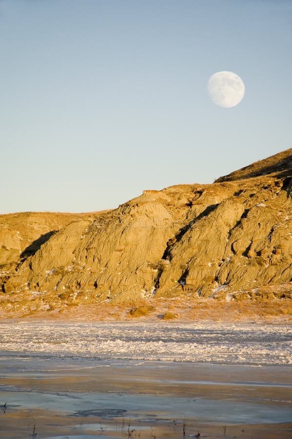 Moon rise 1 stock photo. Image of hill, full, flow, snow - 1611996