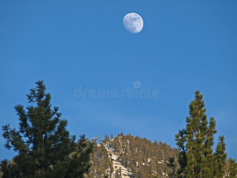 Moon Rise Over Planet Earth in Night Starry Space with Copy Space ...