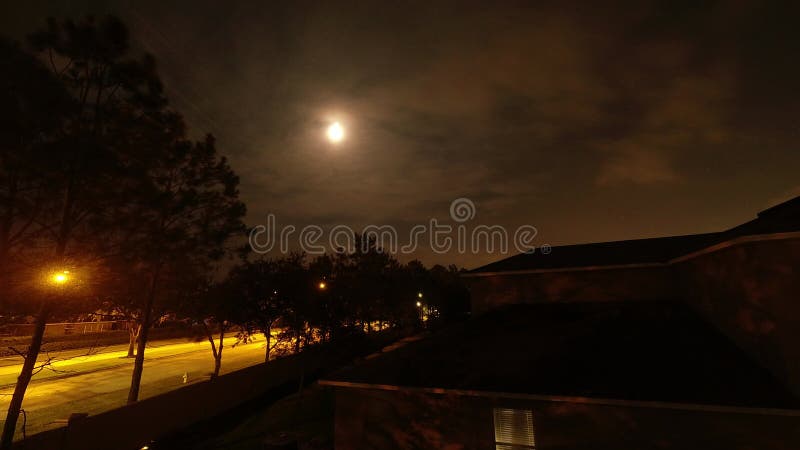 Moon Rise in Venice in the Night Sky, Time Lapse Stock Footage - Video ...