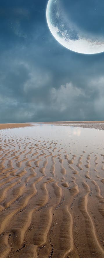 Moon Sand stock photo. Image of moon, water, landscape - 12550888