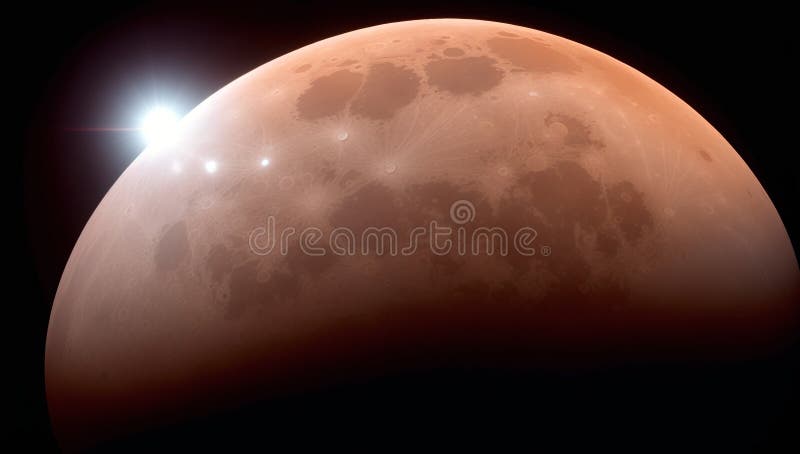 The Moon is Seen in this Image Taken from Nasa Stock Illustration ...