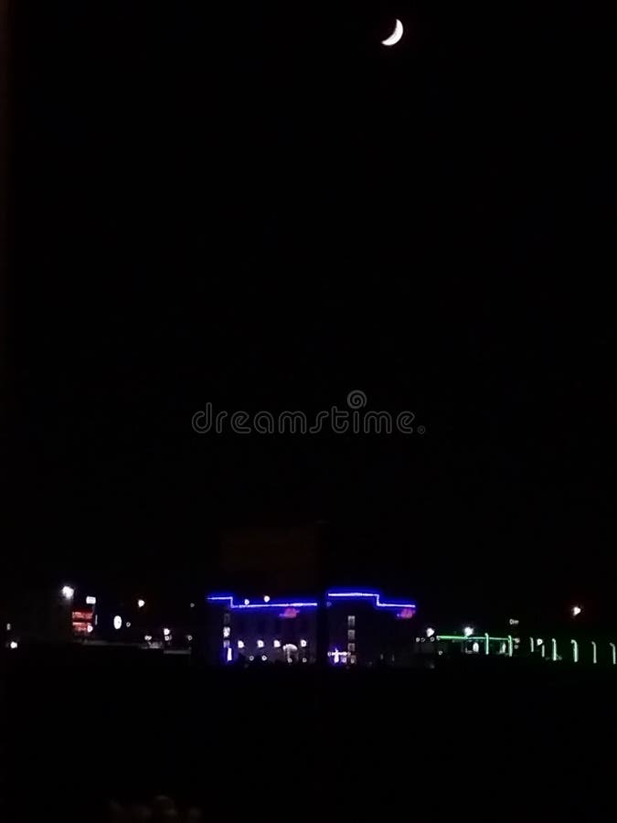 Moon in september stock photo. Image of september, moon - 257836564