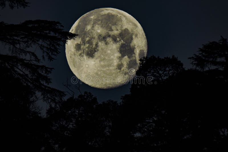 The moon set stock image. Image of nikon, moon, nature - 155271901