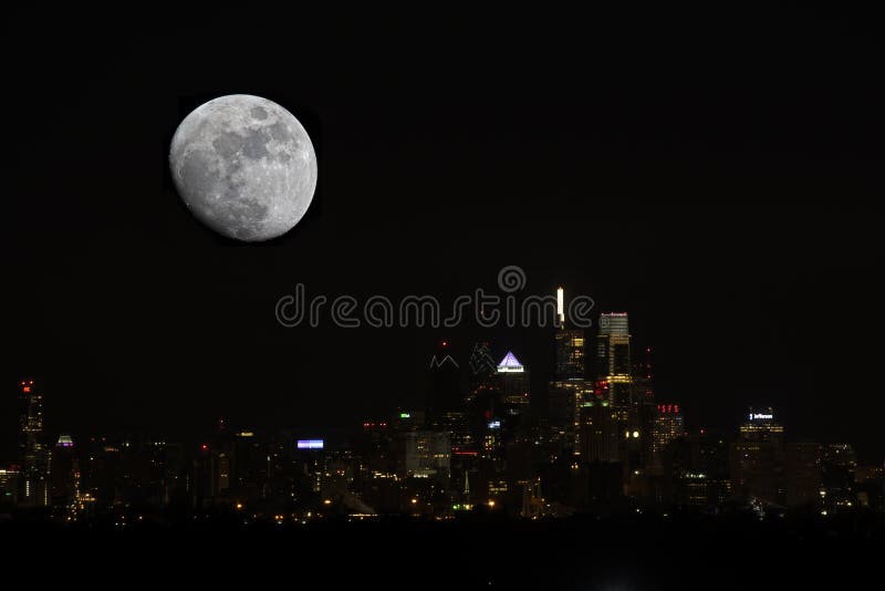 Super Full Moon stock photo. Image of brighter, space - 43377842